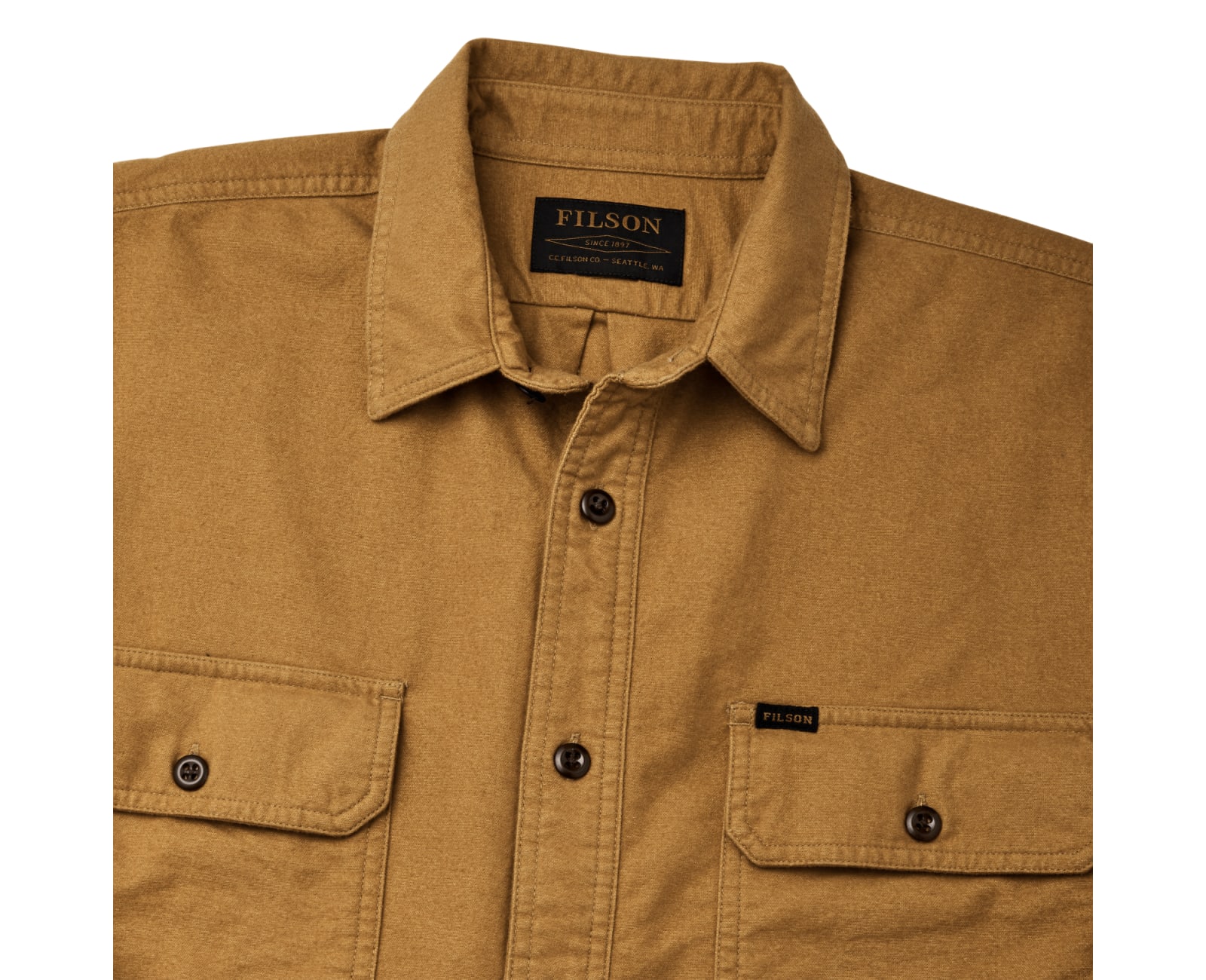 Filson Men's Field Flannel Shirt - Nubucktan - Small