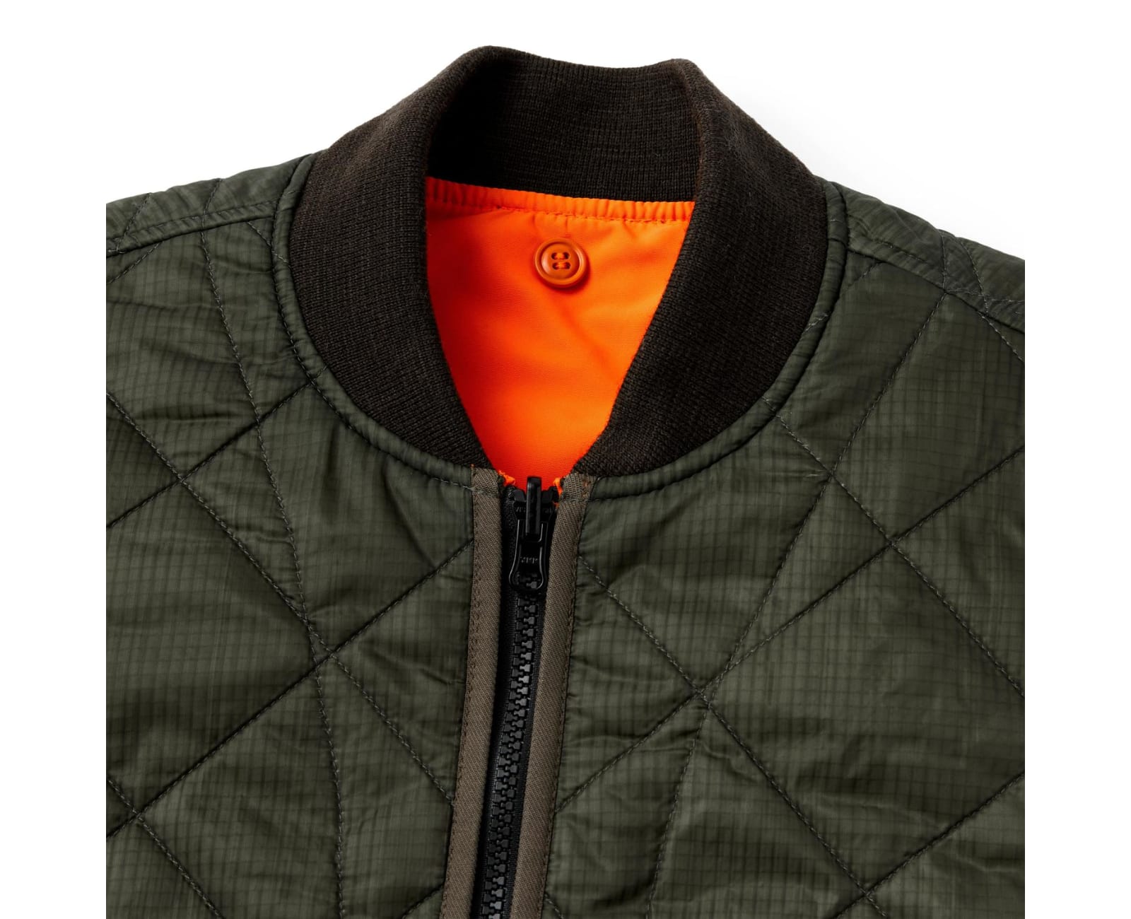 Filson Men's Eagle Plains Vest Liner - Surplus Green/Blaze - XL