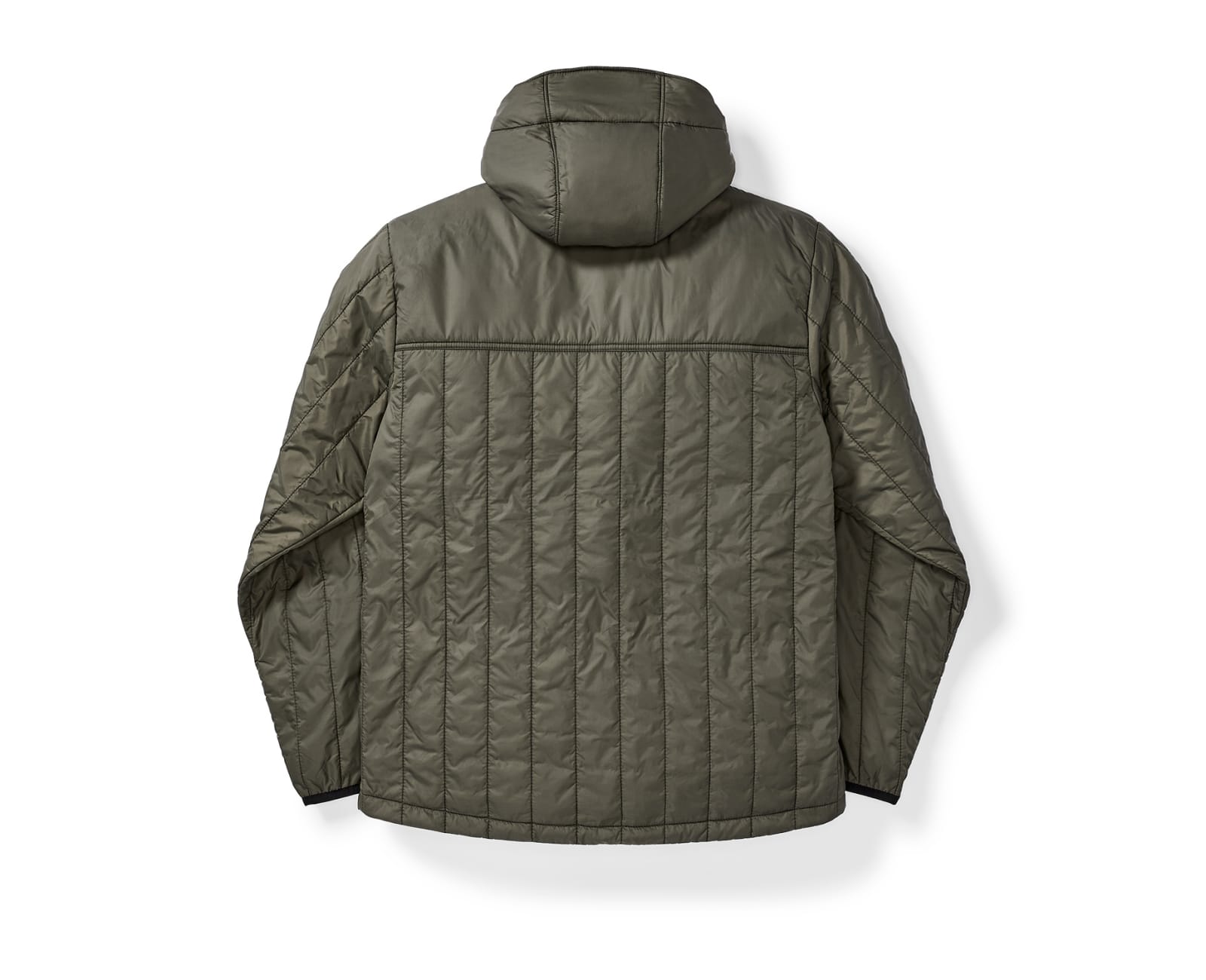 Filson Men's Ultralight Hooded Jacket - Olive/gray - Small