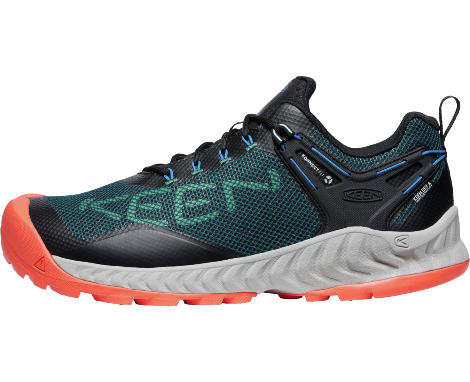 Keen Men's Nxis Evo Wp - Sea Moss/scarlet Ibis - 12