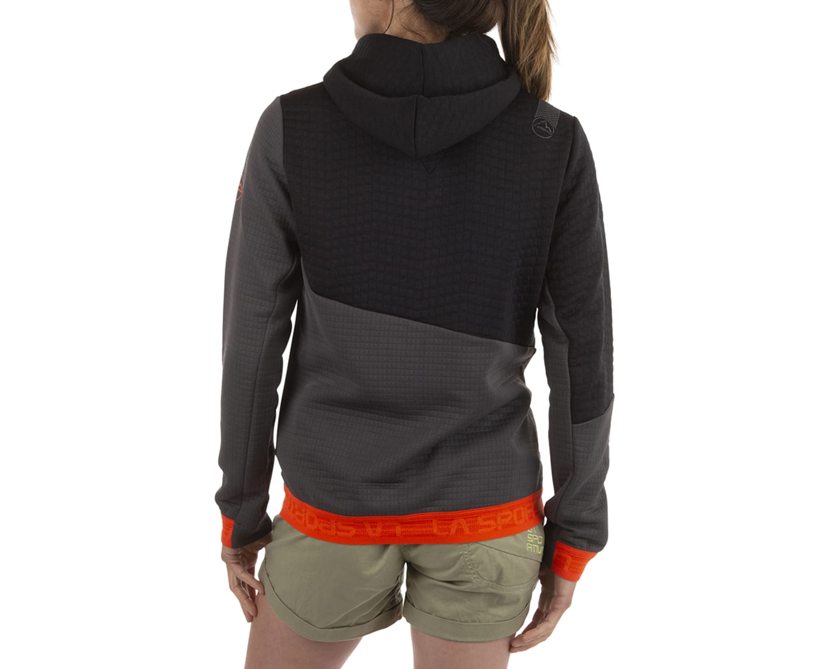 La Sportiva Women's Method Hoody - Carbon/cherry Tomato - Large