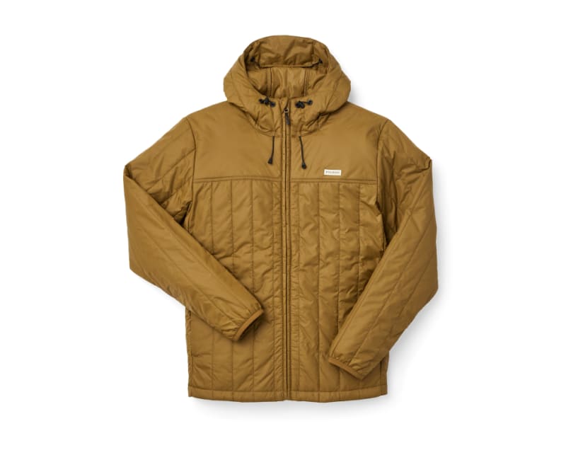 Filson Men's Ultralight Hooded Jacket - Gold Ochre - Medium