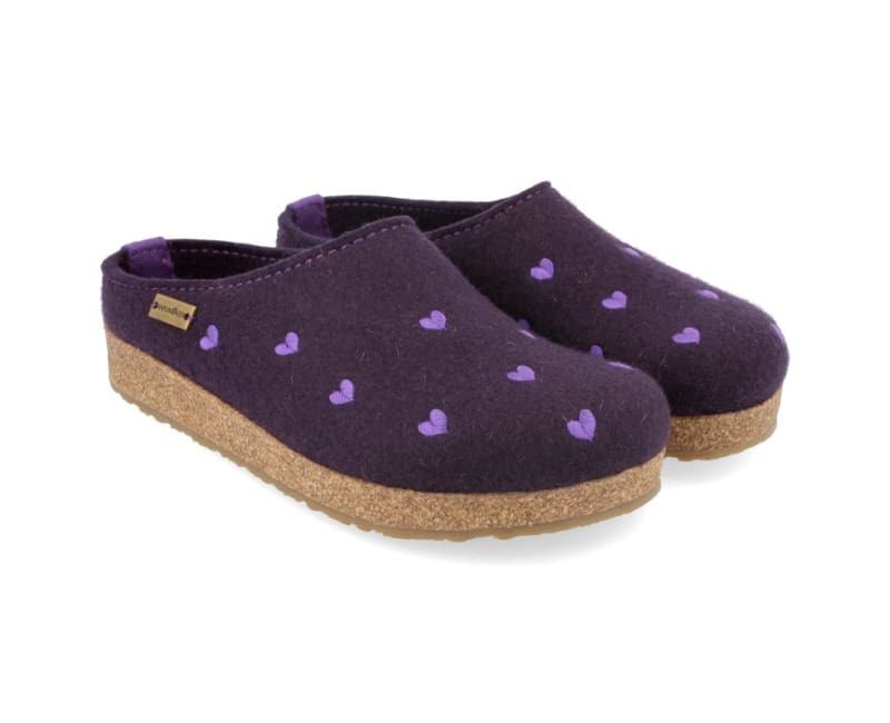 Cuoricini Wool Clog Slipper, 40% OFF