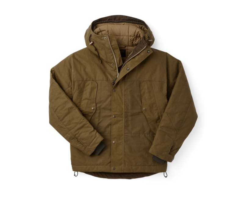 Filson Men's Insulated Shelter Cloth Parka - Dark Tan - XL