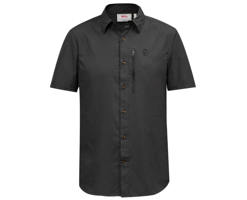 Fjallraven Mens Abisko Hike Shirt Short Sleeve Dark Grey Medium