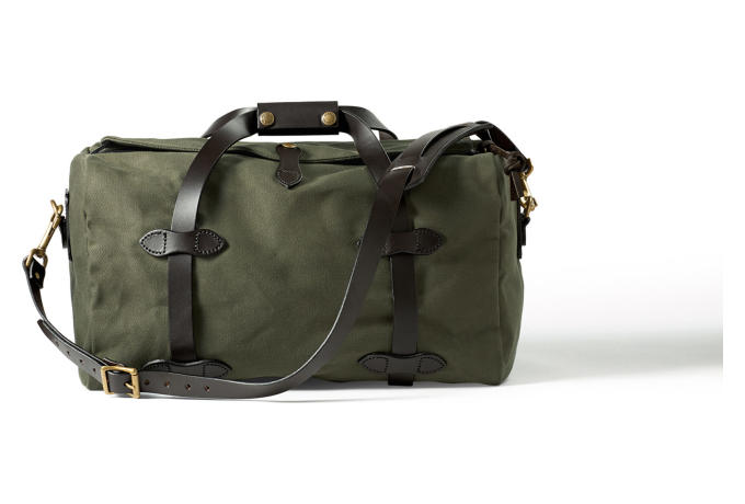 Filson 70220 Small Rugged Twill Duffle Bag Dark Tan
