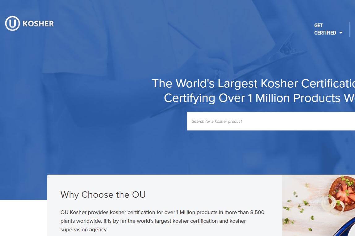 OUKosher.org: World-Wide Window to OU KOSHER