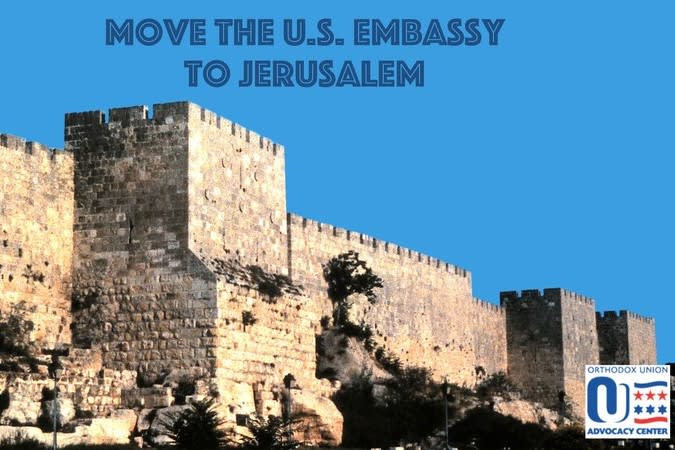 Marking the Historic Relocation of the US Embassy to Israel’s Capital - OU