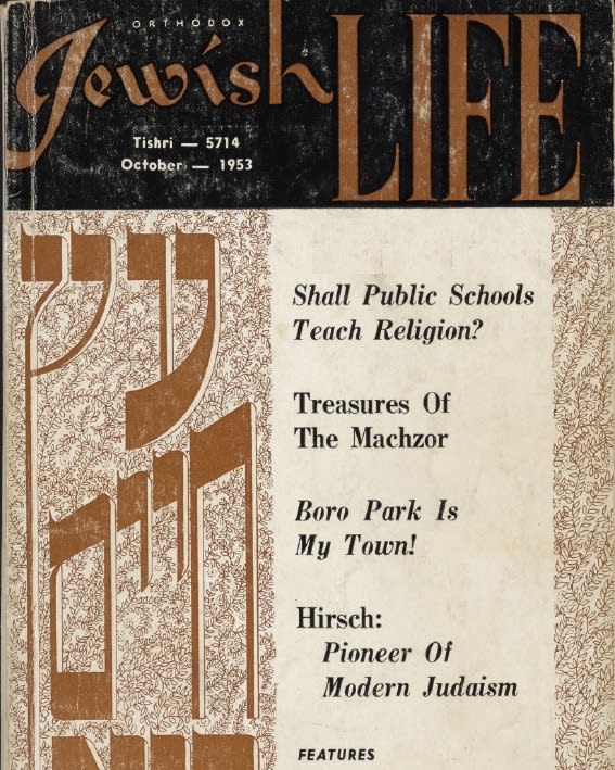 October 1953 - Jewish Action