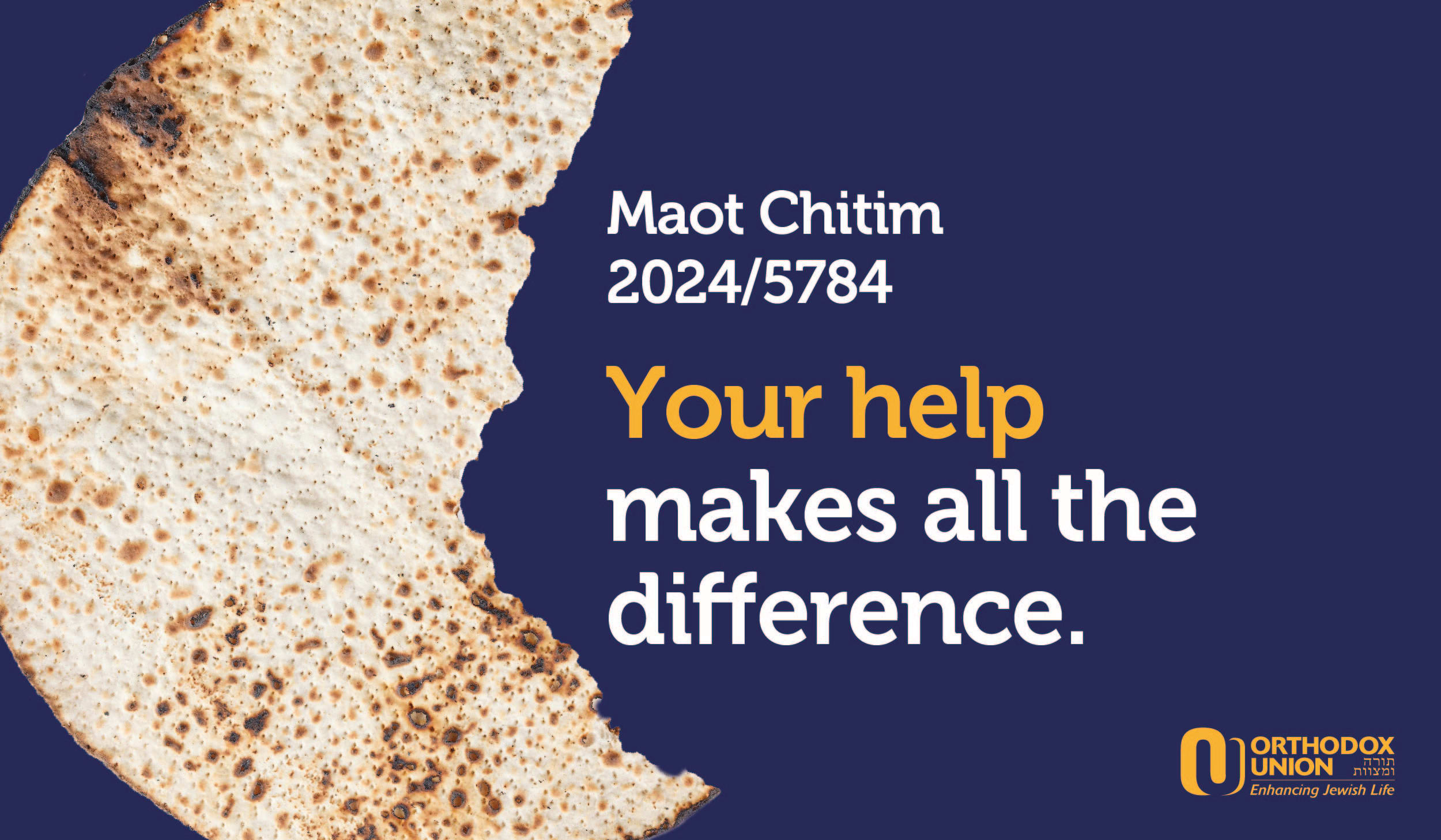 Passover Food Campaign - Orthodox Union