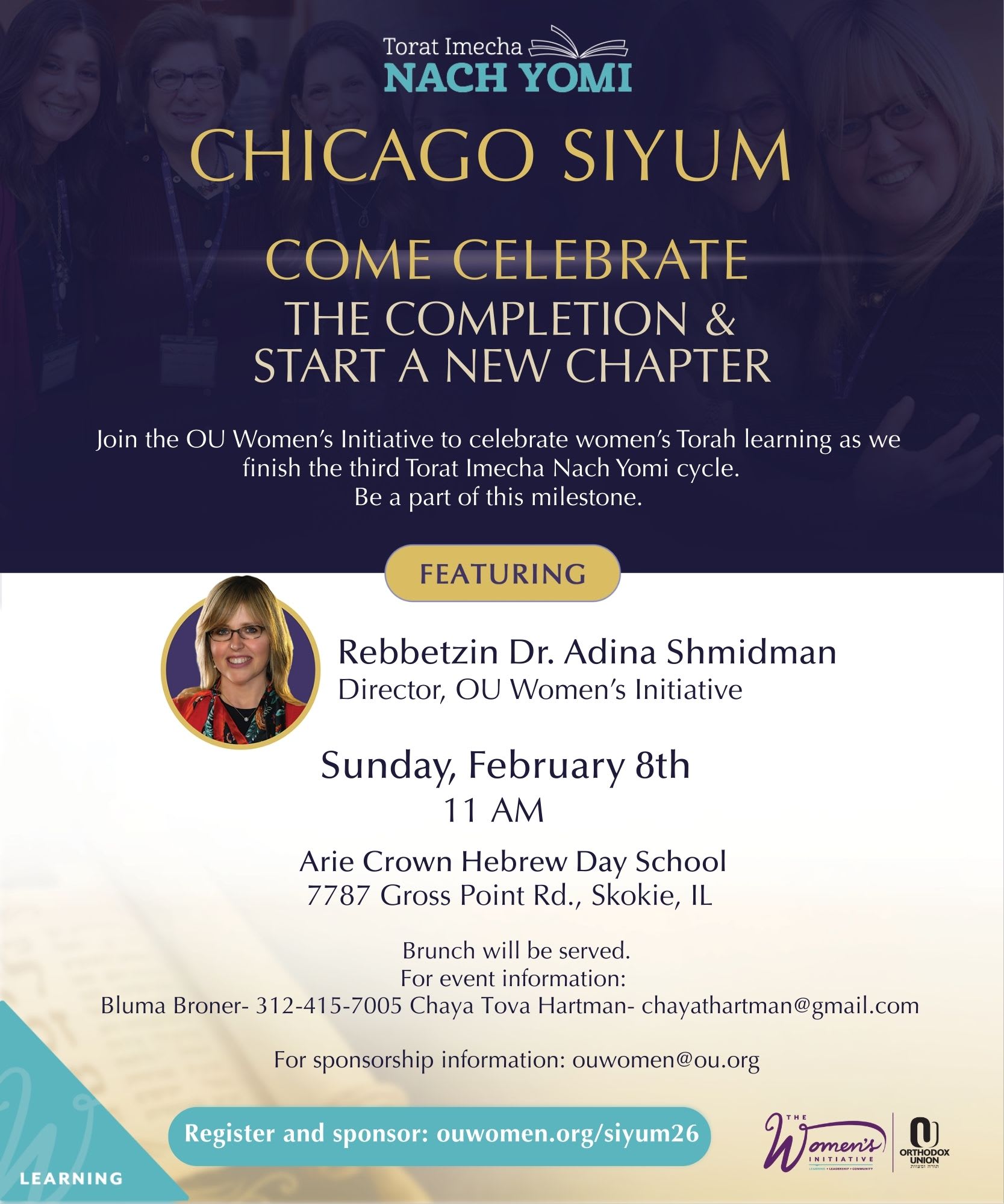 Chicago Siyum 2026 - OU Women