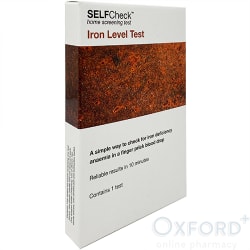 SELFCheck Iron Level Test home screening test for anaemia