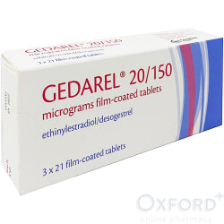 Buy Gedarel | Combined Contraceptive Pill | 20/150 | 30/150
