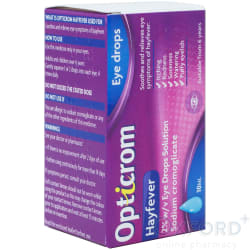 Opticrom Allergy Eye Drops - 10ml | Oxford Online Pharmacy