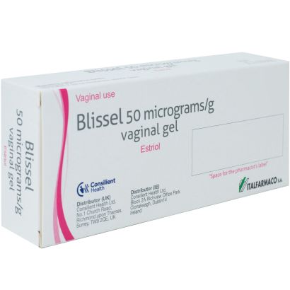 Blissel Gel Estriol 50mcg vaginal gel 30g for treatment of menopause