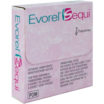Buy Evorel Sequi Patches - HRT Patches Online from £28.99
