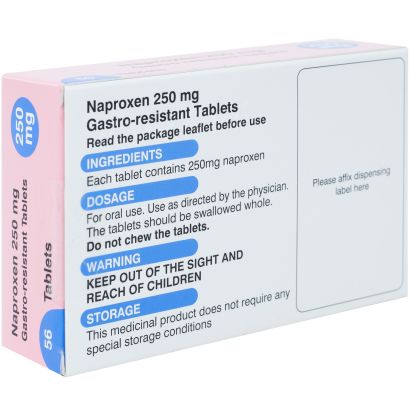 Naproxen Gastro Resistant | 250mg | 500mg | Oxford Online Pharmacy