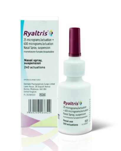 Buy Ryaltis Nasal Spray, 240 dose, for allergies and hayfever