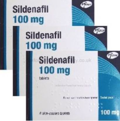 Sildenafil (Pfizer) 100mg Triple Pack 3 x 8 Tablets