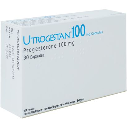 Buy Utrogestan 100mg Capsules (Progesterone HRT)