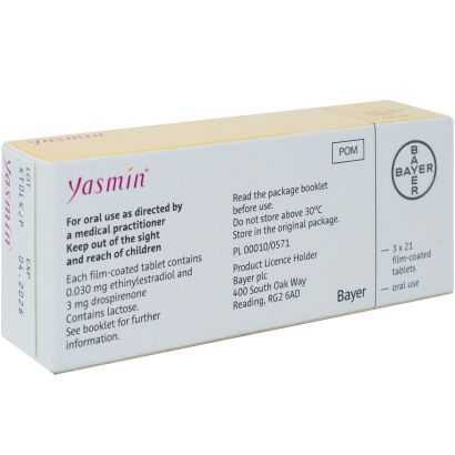 Buy Yasmin Pill | Combined Contraceptive Pill from £23.95