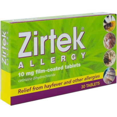 Buy Zirtek Allergy Relief Tablets (Cetirizine)