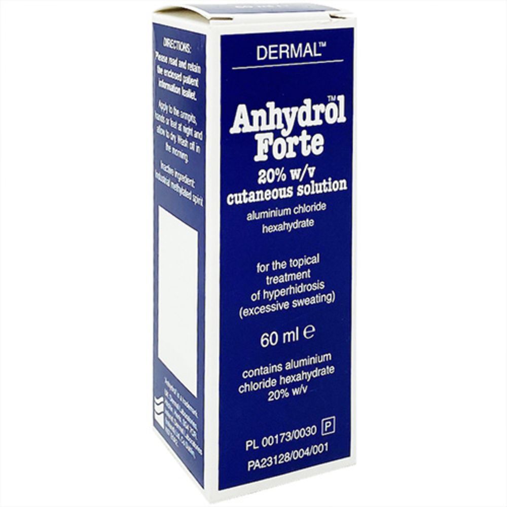 Anhydrol Forte 20% 60ml Roll On for excess sweating