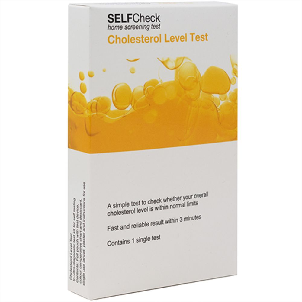 Buy SELFCheck Cholesterol Level Blood Home Test Kit for £14.99