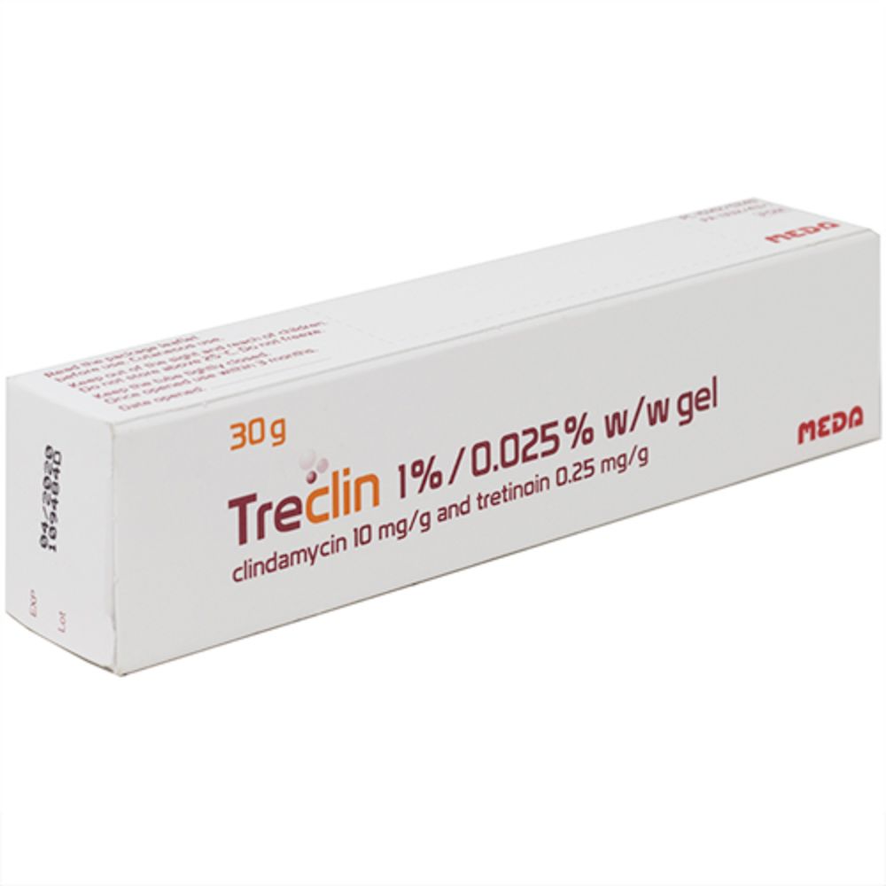 Buy Treclin 1%/0.025% w/w Gel 30g for £28.98