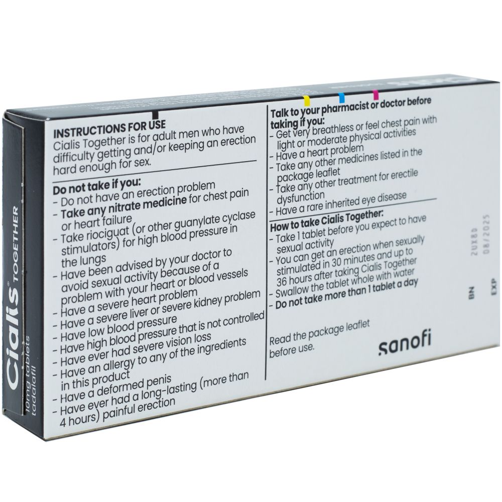 Buy Cialis Together 10mg Tablets - Oxford Online Pharmacy