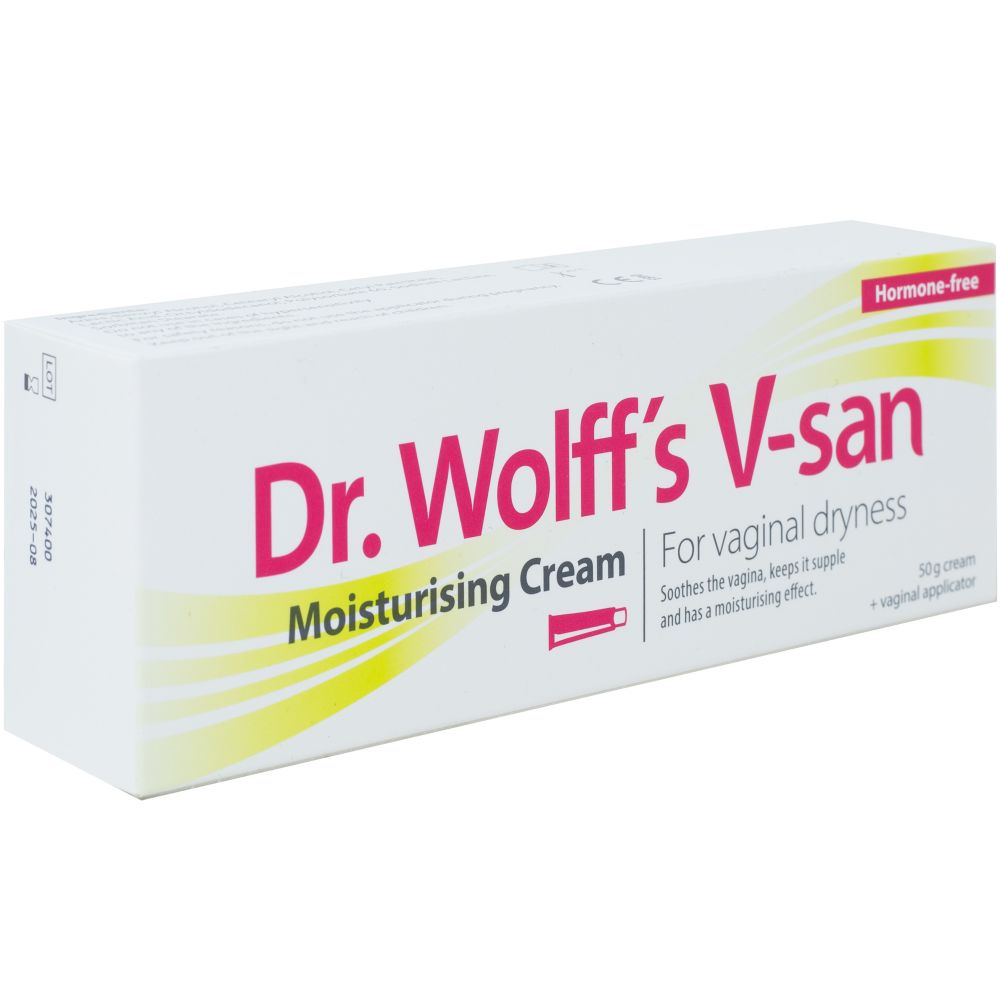 Vagisan Moisturising Cream Dr Wolffs for Vaginal Dryness 50g