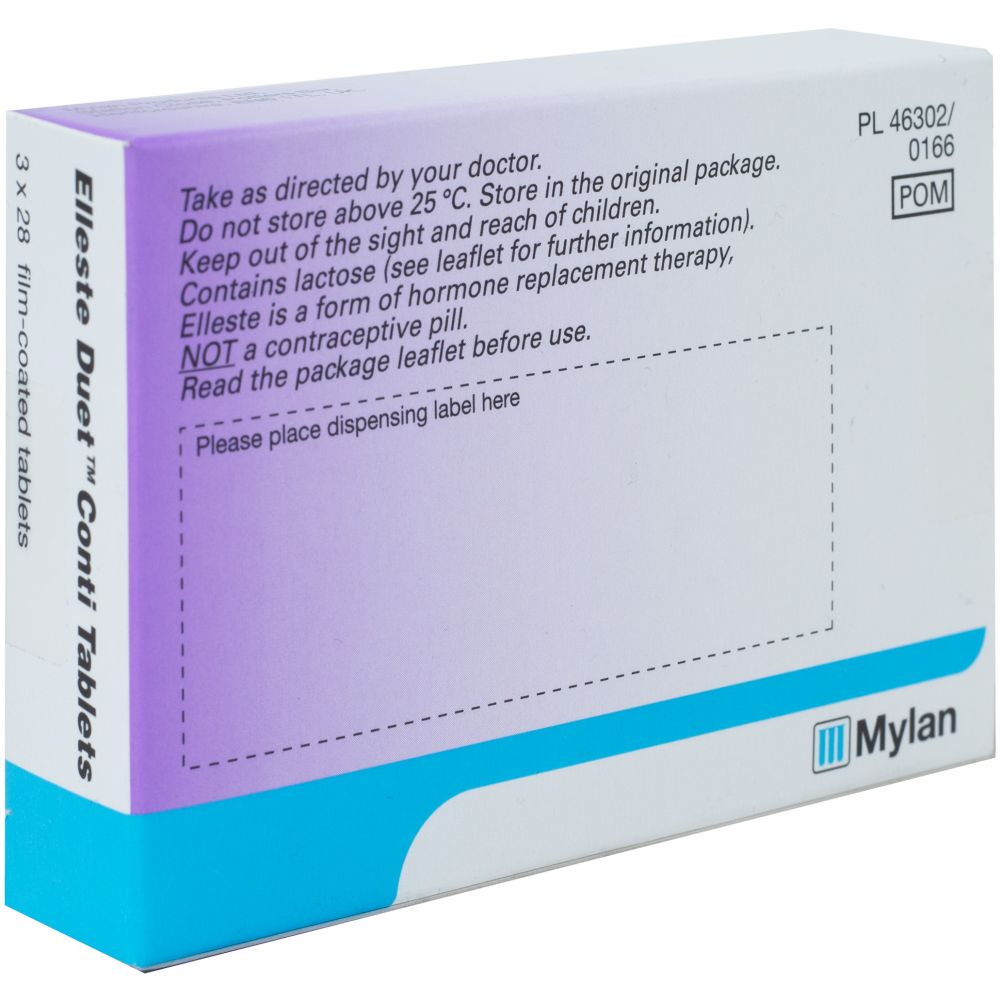 Buy Elleste Duet Conti 2mg, 84 HRT Tablets for £32.99