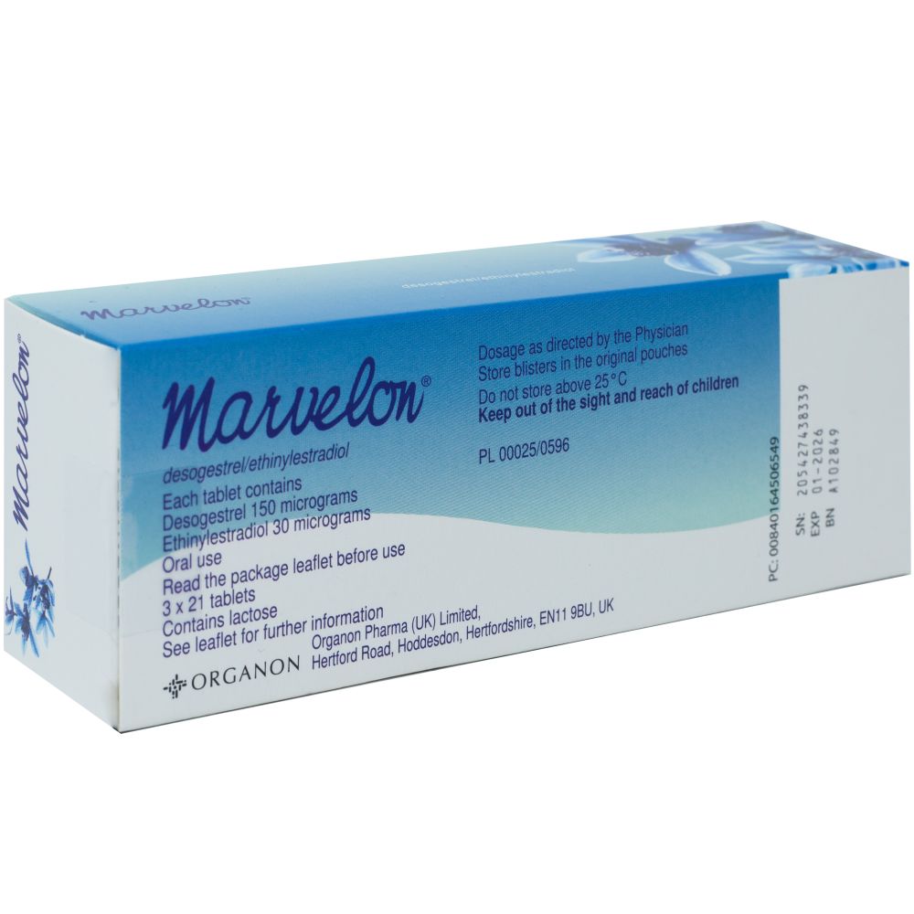 Buy Marvelon Contraceptive Pill - Oxford Online Pharmacy