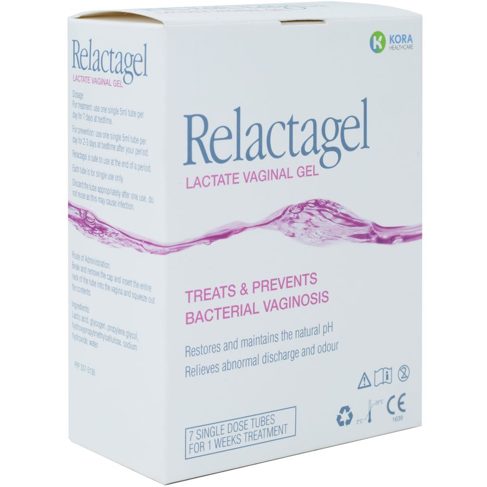 Relactagel Lactate Vaginal Gel 7 doses for treatment of BV