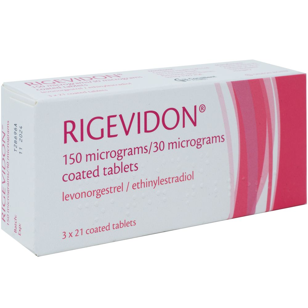 Buy Rigevidon, Contraceptive Pills, 3m supply for £19.99