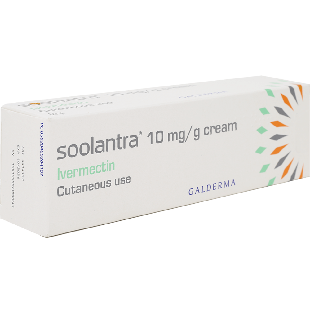 Soolanta (ivemectin) 10mg/g 60g cream for rosacea