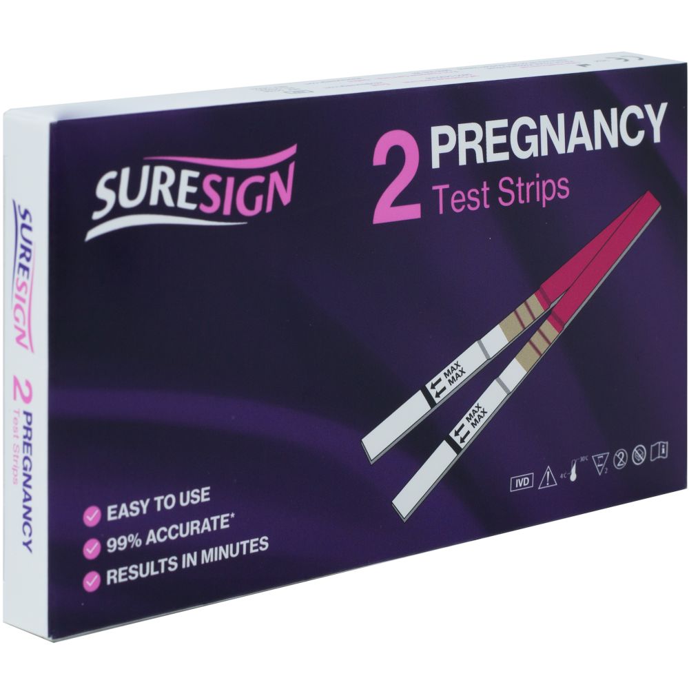 Buy SureSign Pregnancy Test Strip, 2 Tests for £1.99