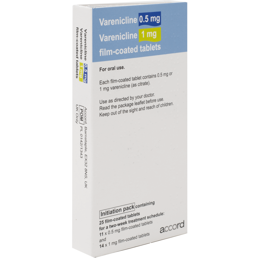 Buy Varenicline starter pack 0.5mg and 1mg online for stop smoking