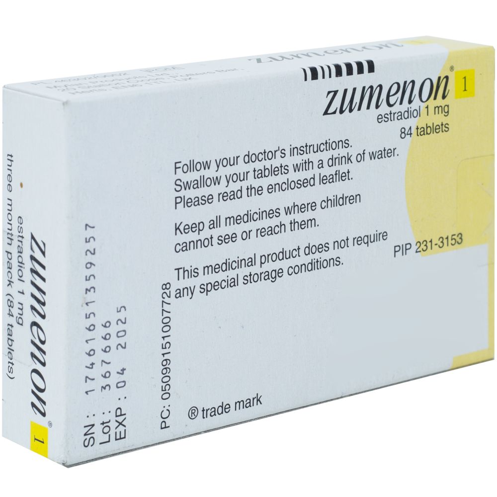 Buy Zumenon - 1mg & 2mg HRT Tablets from £0.27 each