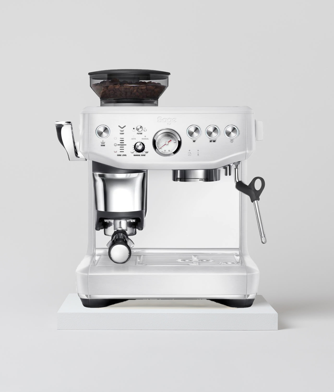 Sage Barista Express Impress in Sea Salt | Pact Coffee