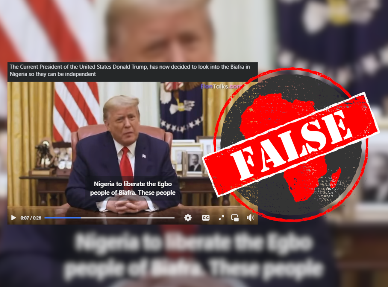 Incident 1051: Video Reportedly Created with AI Appears to Show Trump Backing Biafra Secession