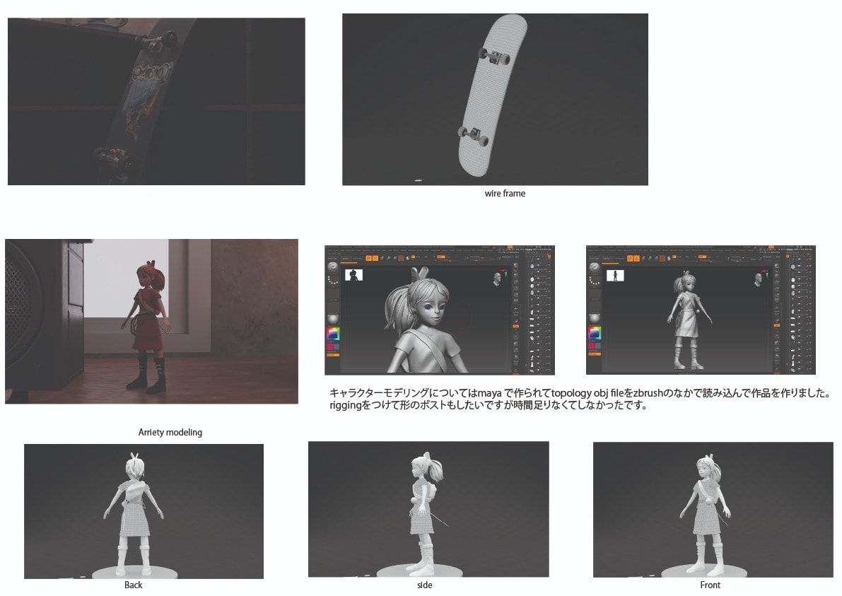 3Dモデリングの作品｜東京デザイナー・アカデミー （旧東京デザイナー学院）《Pando》