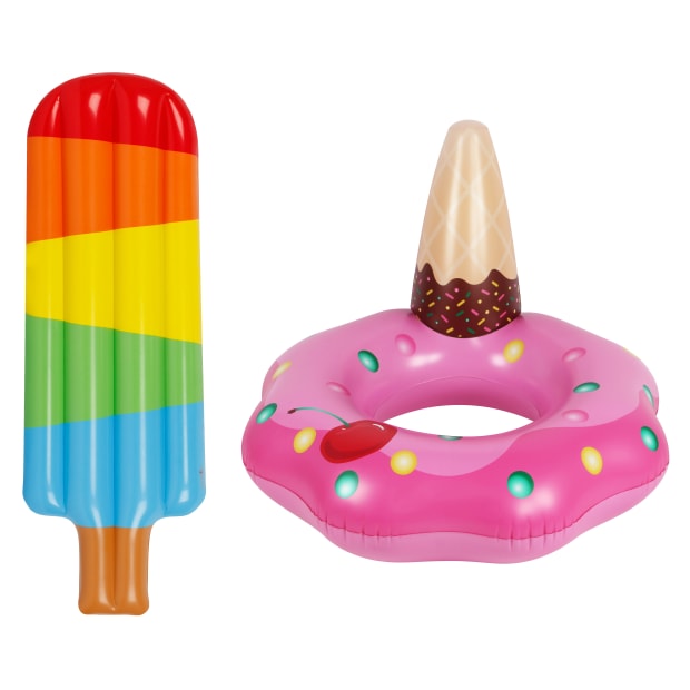 Incredible Novelties Giant Popsicle and Ice Cream Cone Pool Float ...