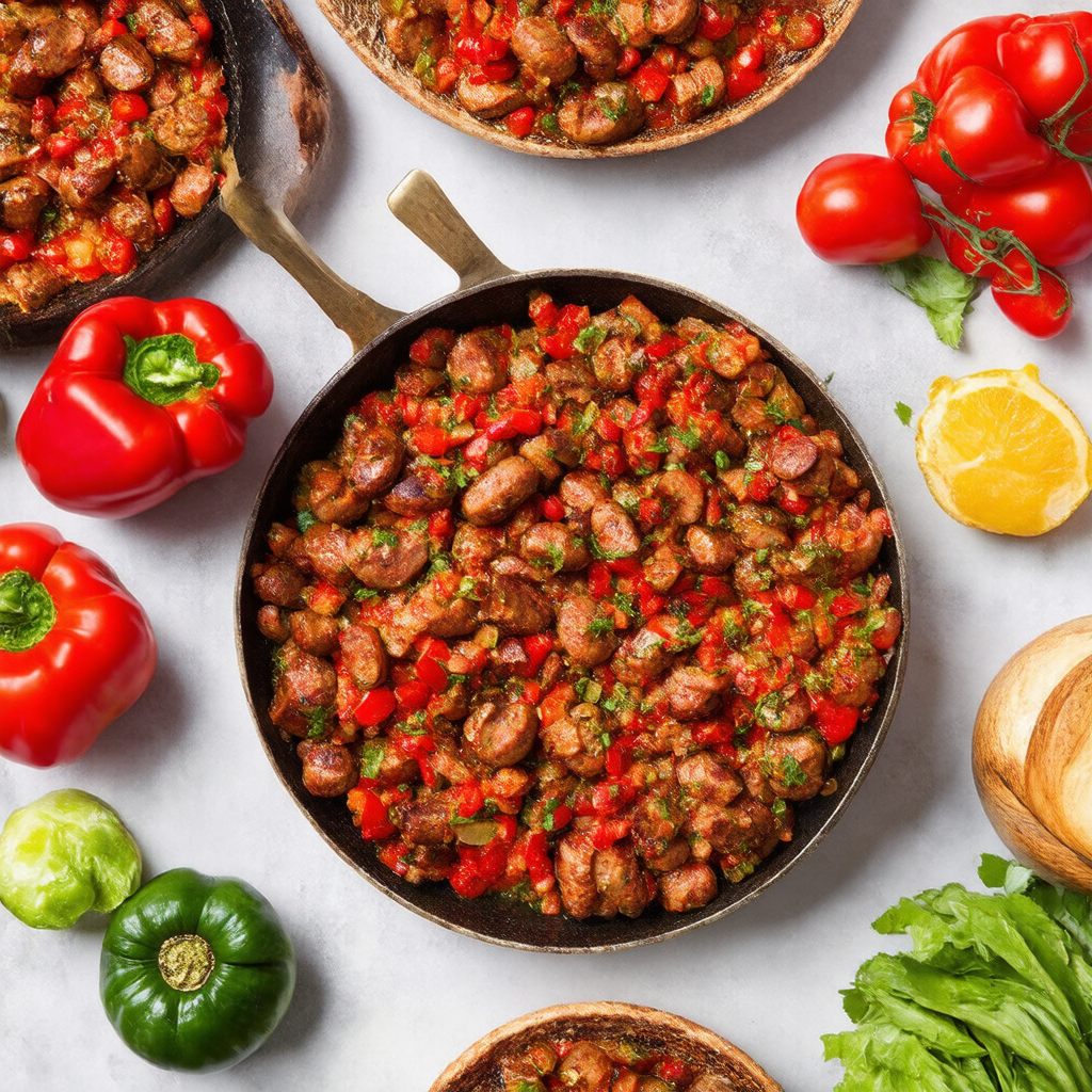 Mediterranean Sausage & Roasted Capsicum Salsa - Pantry Bliss
