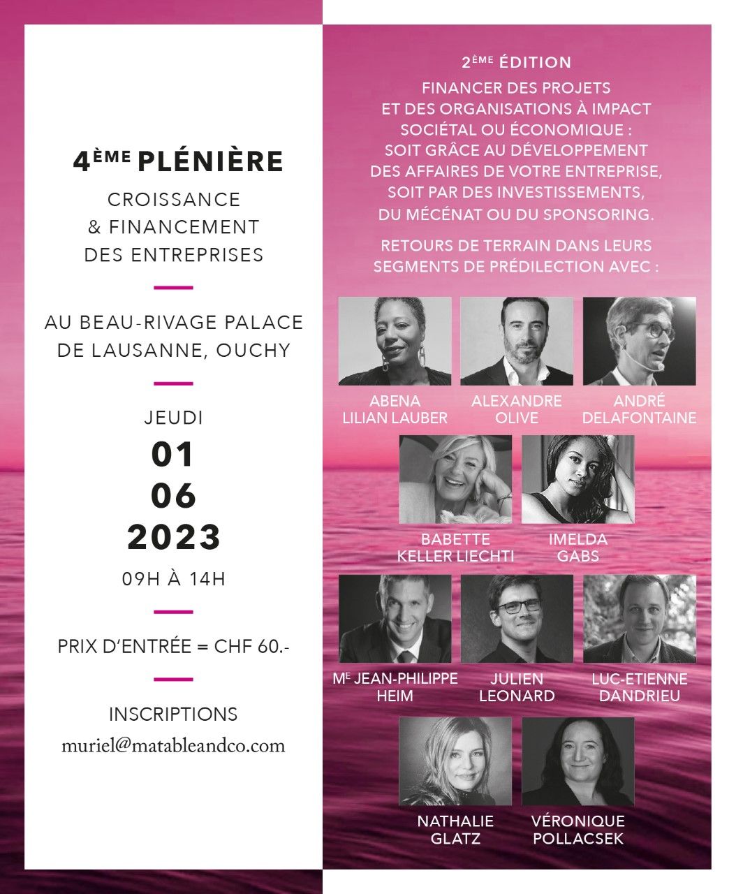 BUSINESS: 4è Plénière sur la "Croissance & Financement des Entreprises ...