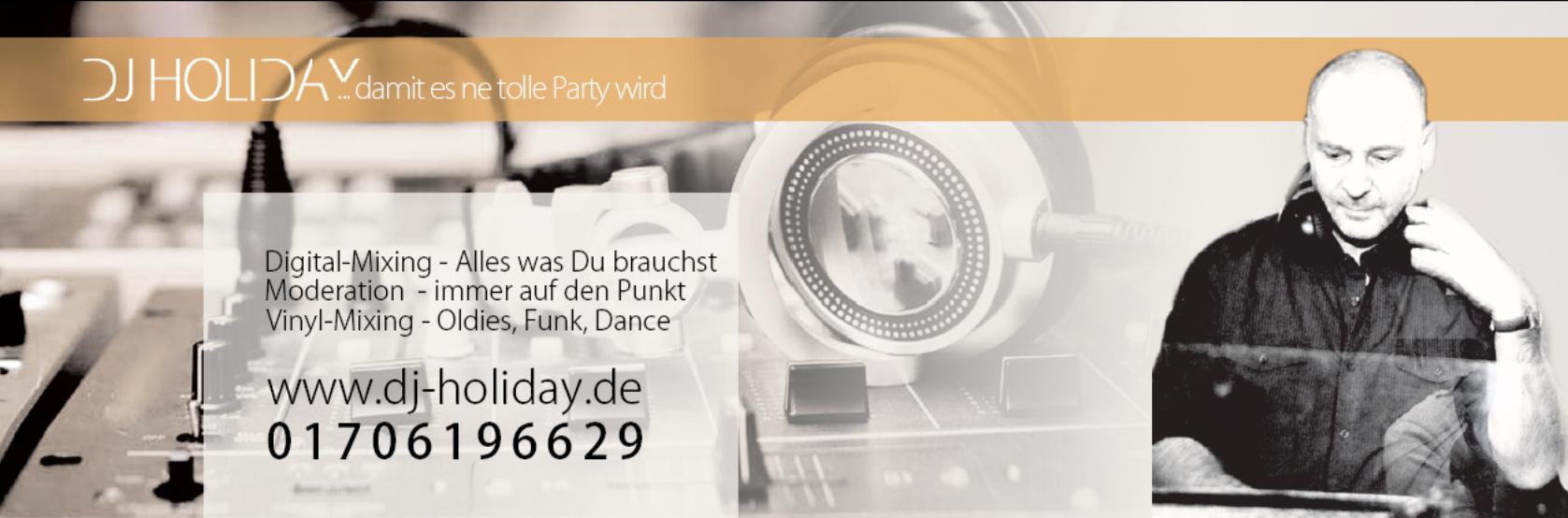 DJ HOLIDAY von Rostock → Hier buchen