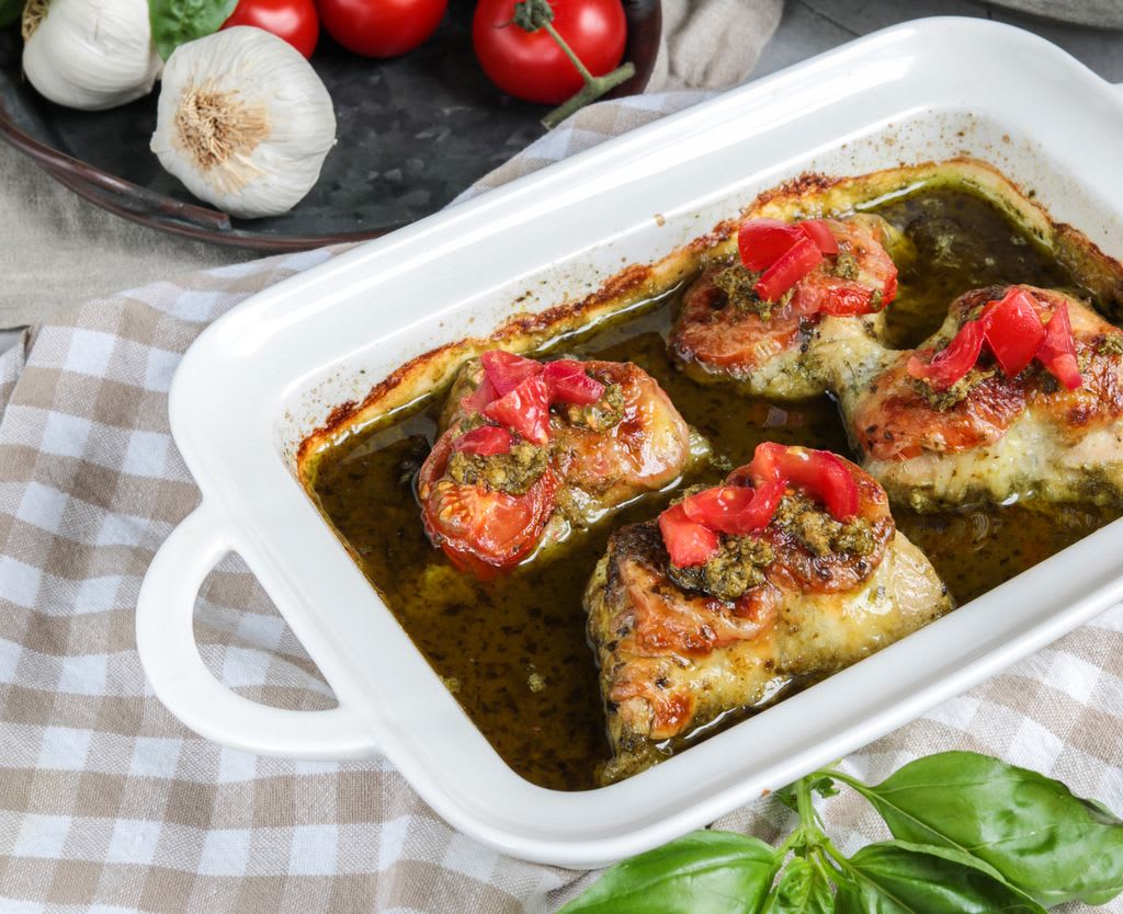 Pesto and Tomato Chicken | Prostate Cancer Foundation