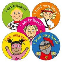 Pedagogs Mixed Wording Stickers 37mm x 35