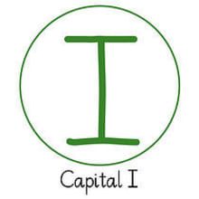 Pedagogs 'Use capital I' Green marking Stamper