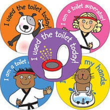 Pedagogs EYFS Toilet Training Stickers x 35